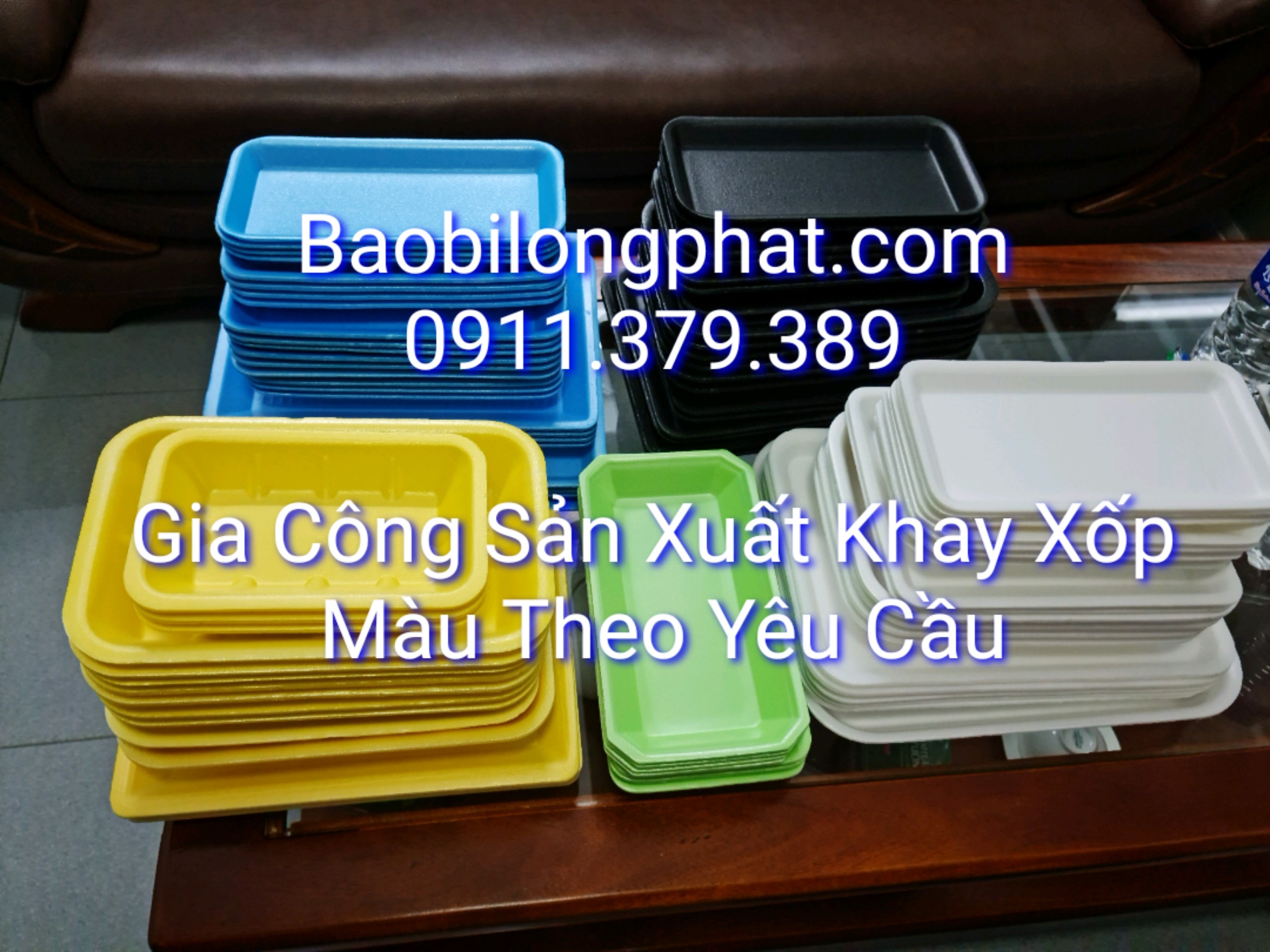 KHAY XỐP MÀU